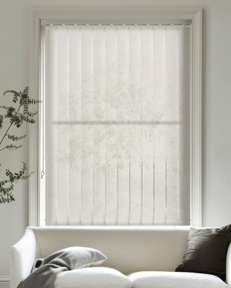 Vertical Screen 89mm Chalk | Ready Made Blinds & Curtains