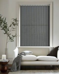 Vertical Screen 89mm Graphite | Ready Made Blinds & Curtains