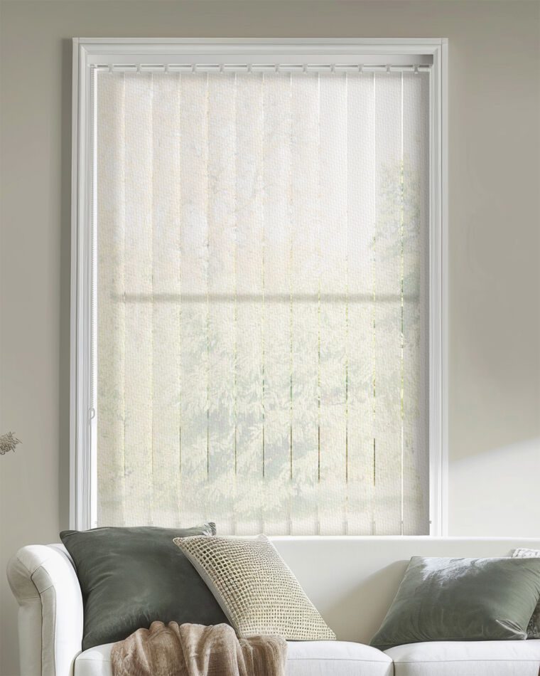 Vertical Screen 89mm Chalk | Ready Made Blinds & Curtains