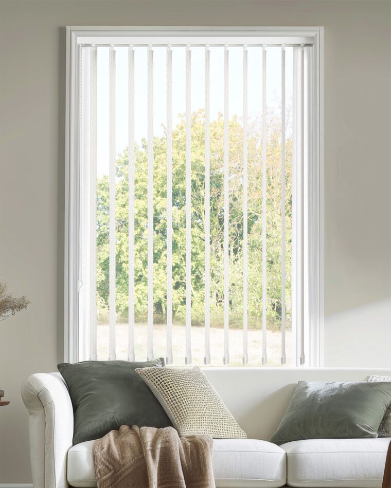 Vertical Screen 89mm Chalk | Ready Made Blinds & Curtains