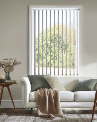 Vertical Screen 89mm Grey | Ready Made Blinds & Curtains