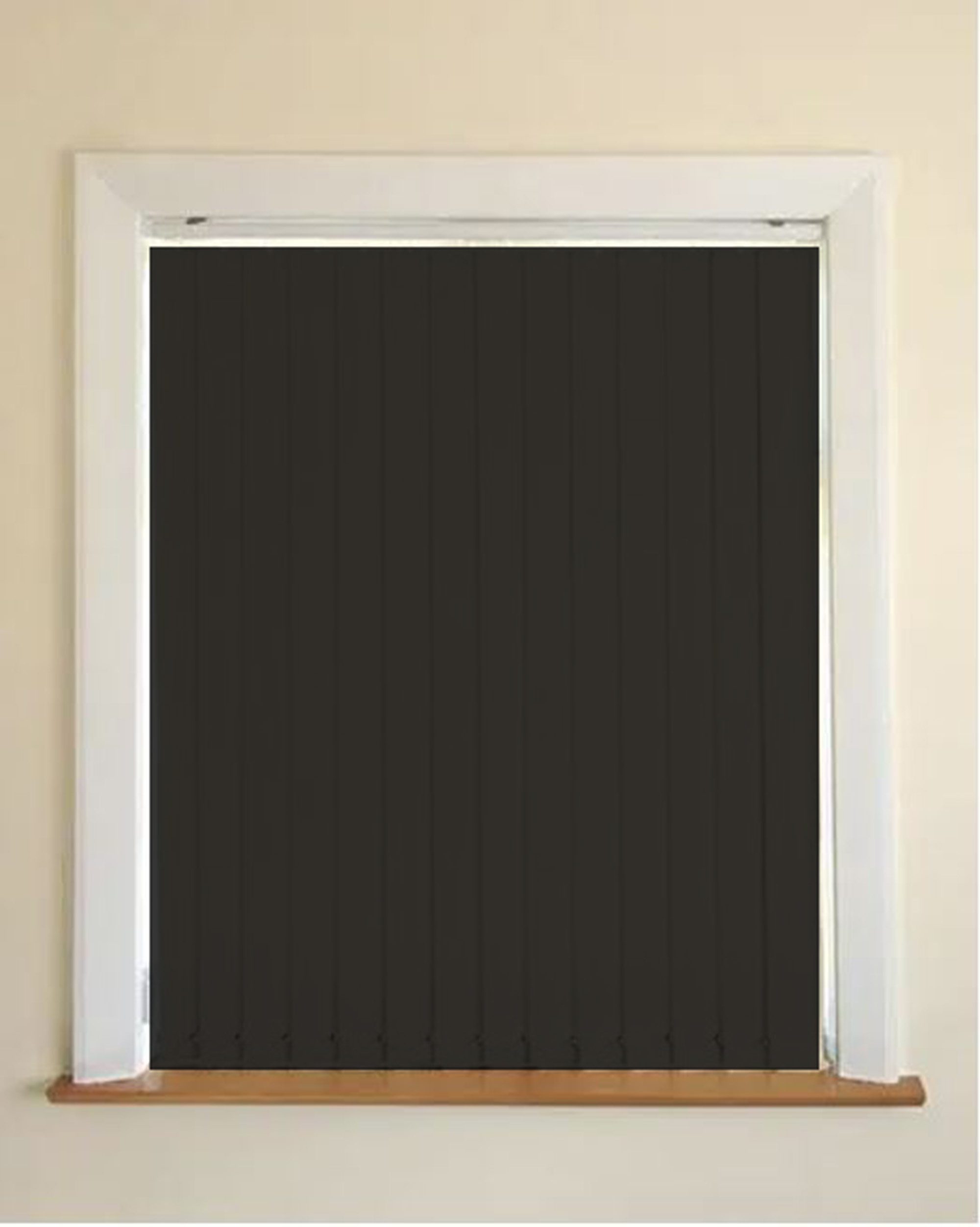 Vertical Blockout 89mm Charcoal | Ready Made Blinds & Curtains